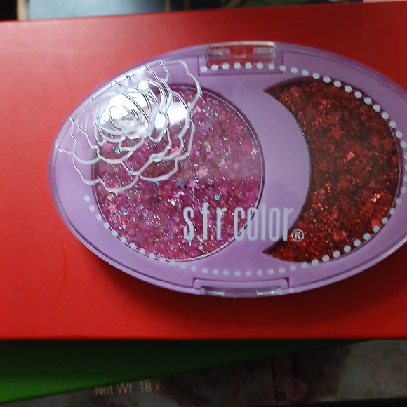 Makeup | Sfr Color Glitter Eyeshadow Palette Pink And Red | Poshmark